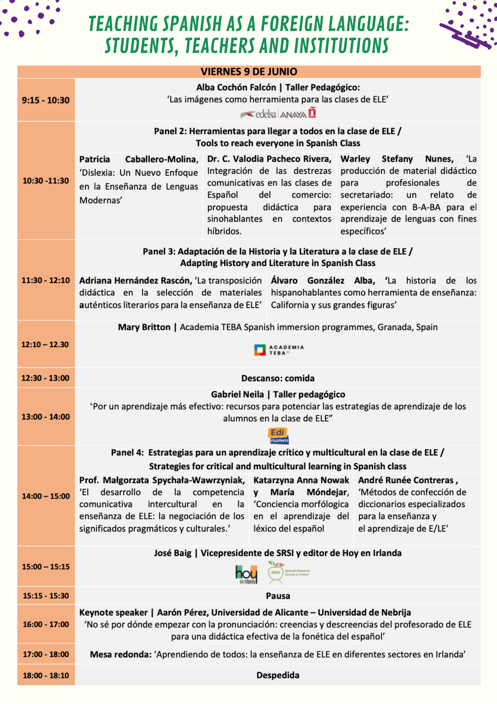 SIMPOSIO 2023 – ELE in Éirinn
